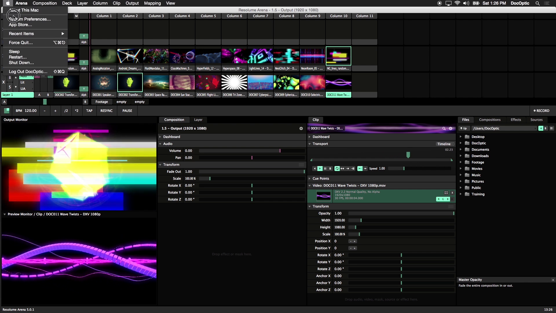 Output Resolume Vj Software