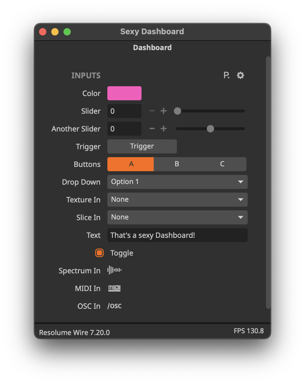 User Interface - Resolume