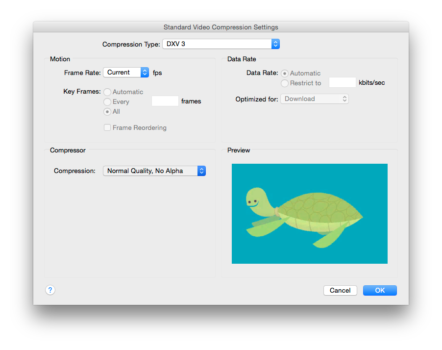 用DXV解码器渲染 - Resolume