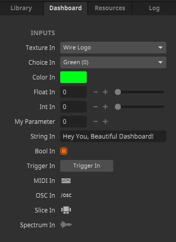 User Interface Resolume